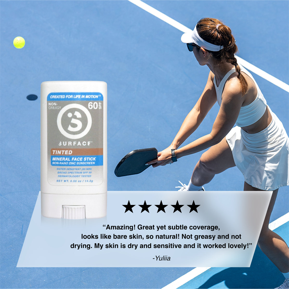 Surface SPF 60 Mineral Face Stick (TINTED) .5 oz. | Surface Sunscreen ...